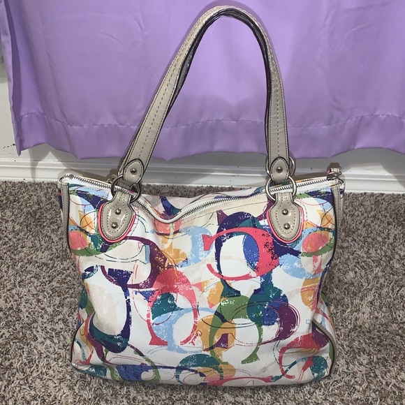 Coach | Bags | Coach Poppy Hallie Tote | Poshmark